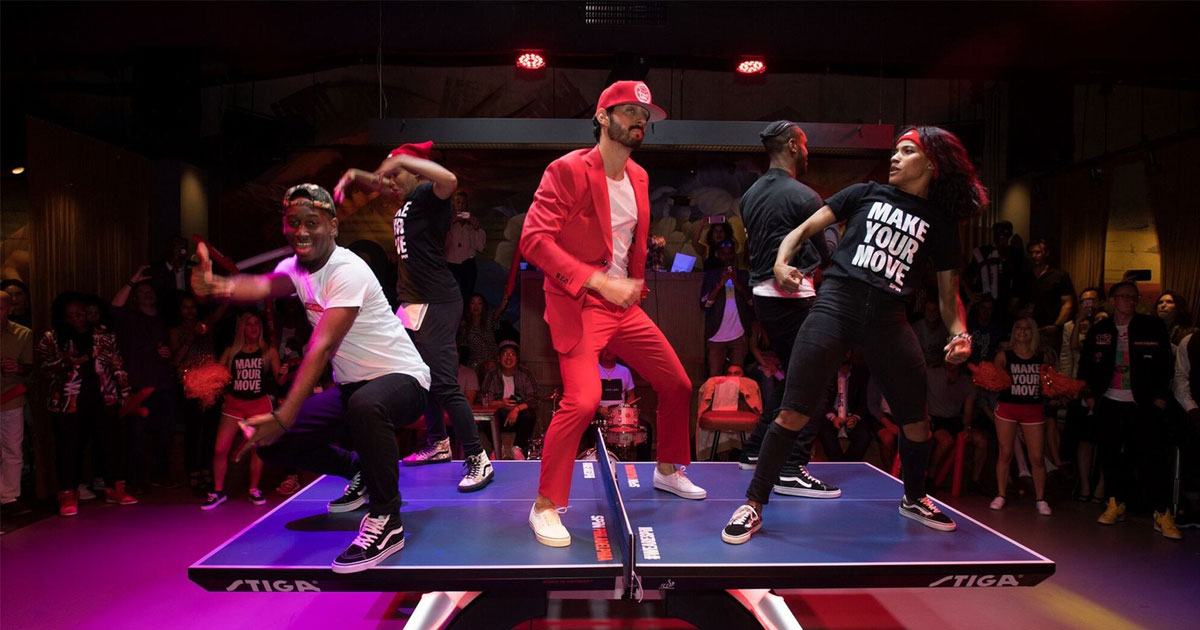 Ping pong concept Spin pins Seattle | ICSC